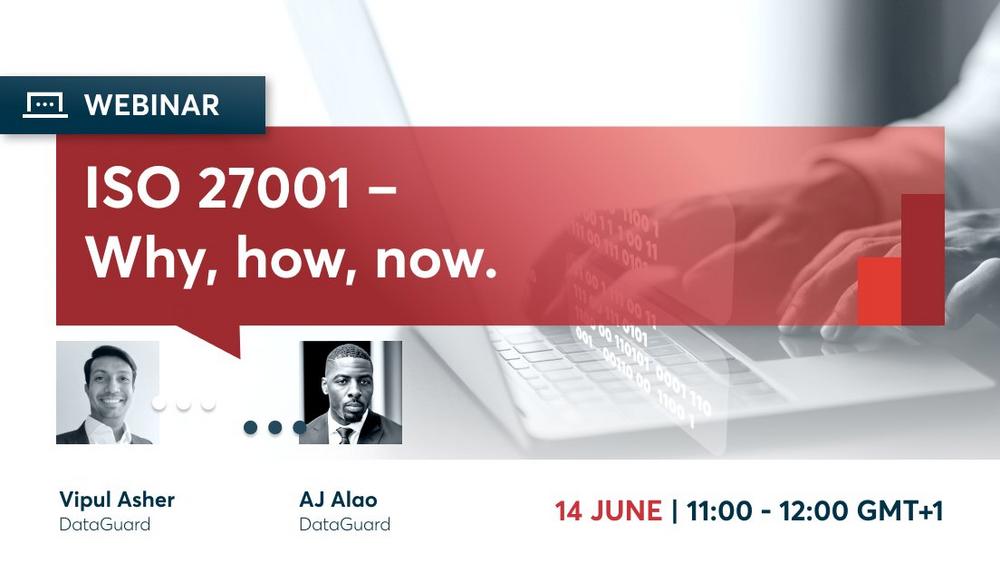 ISO27001 - Why, how, now. (Webinar | Online) - MyEvent Search